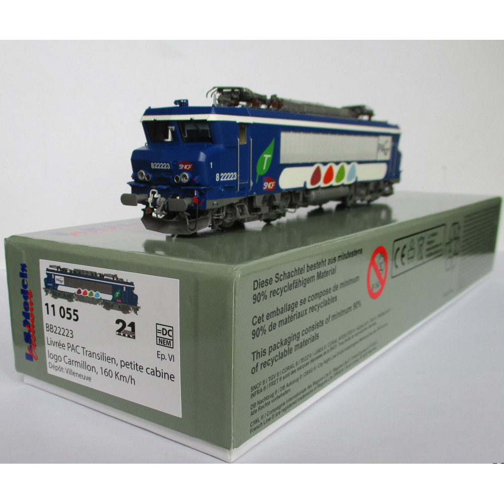 Loco electrique Digital BB 22200 22223 PAC Transilien SNCF 1/87 HO LS ...
