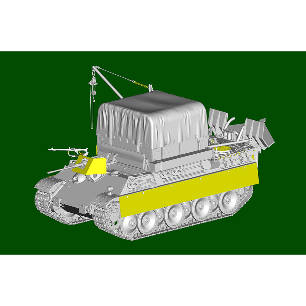 Char Tank dépannage WW2 BergePanther G late (tardif) maquette 1/35 ...