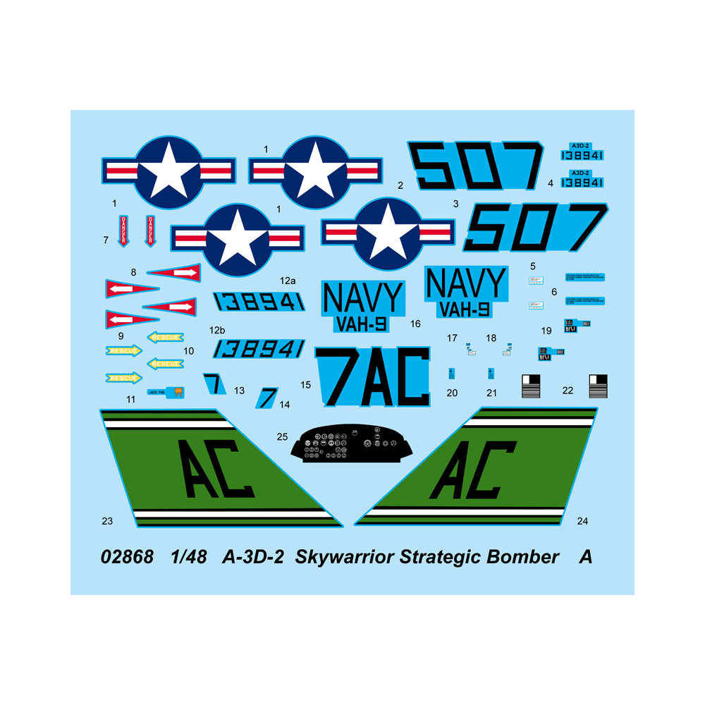 Avion A-3D-2 Skywarrior Strategic Bomber 1:48 TRUMPETER